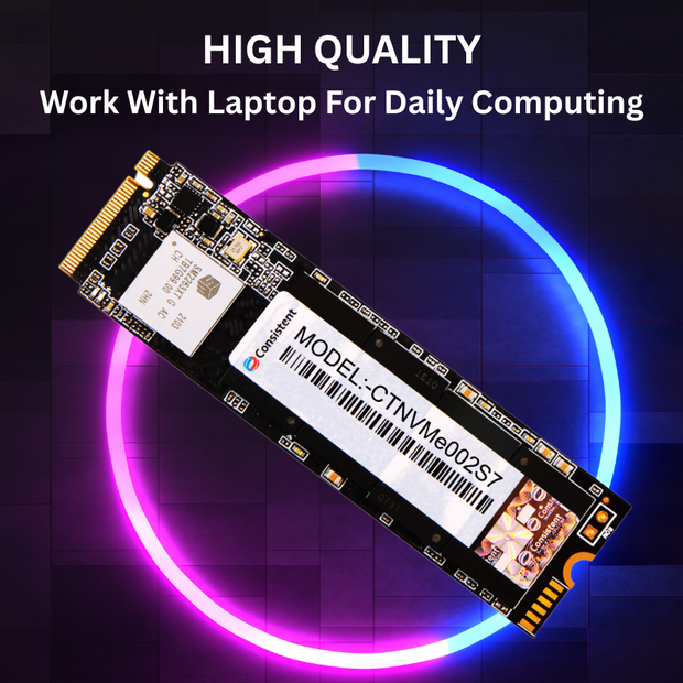 Consistent 512 GB NVMe PCIe M.2 SSD 2280, 3D NAND with SLC Cache, Up t ...