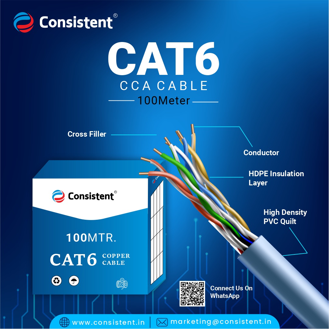 CAT6 CCA 100 Meters Cable – Consistent Store