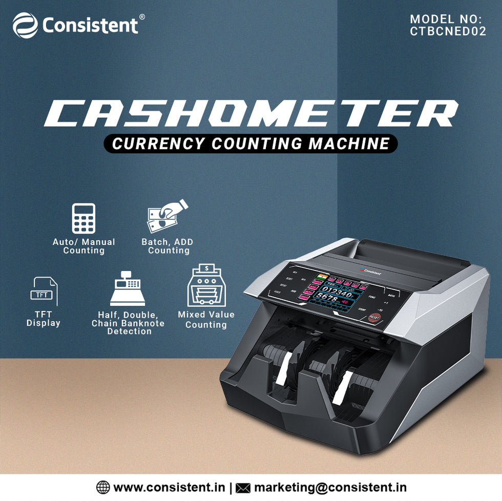 CASHOMETER CURRENCY COUNTING MACHINE (CTBCNED02) – Everest Store